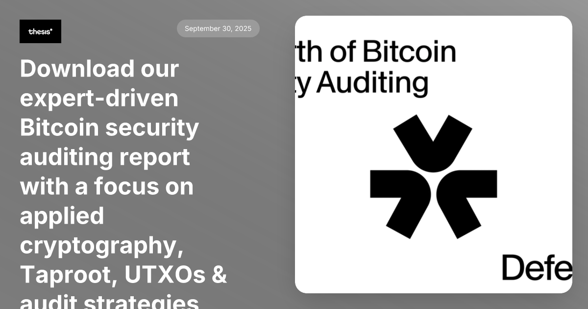 Download our expert-driven Bitcoin security auditing report with a ...